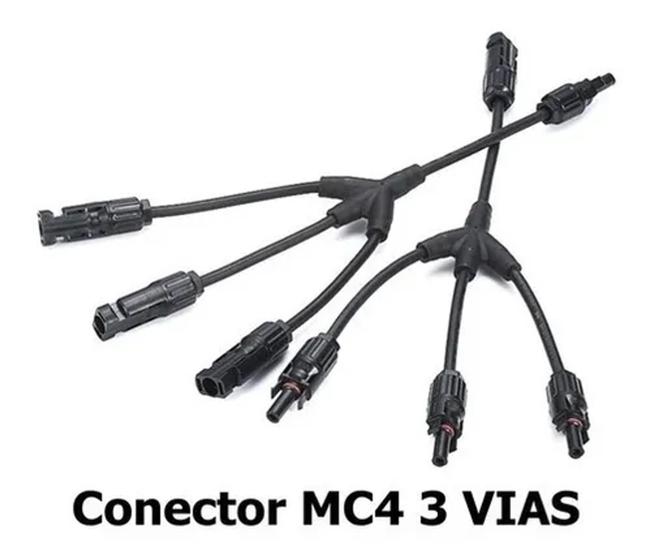 Par Conector Mc4 Y 3t Painel Solar 3 Vias Ligação Paralelo - mc4 ...