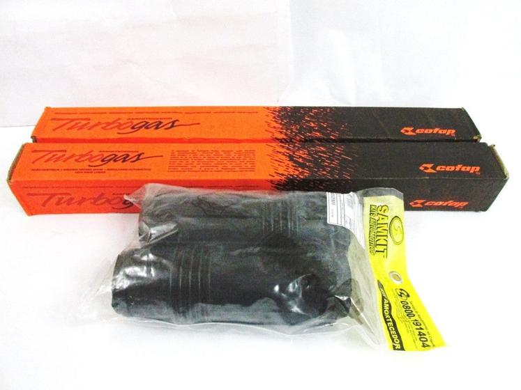 Par De Amortecedor Traseiro Cofap Turbo Gás e Kit Batente Coifa Sampel ...