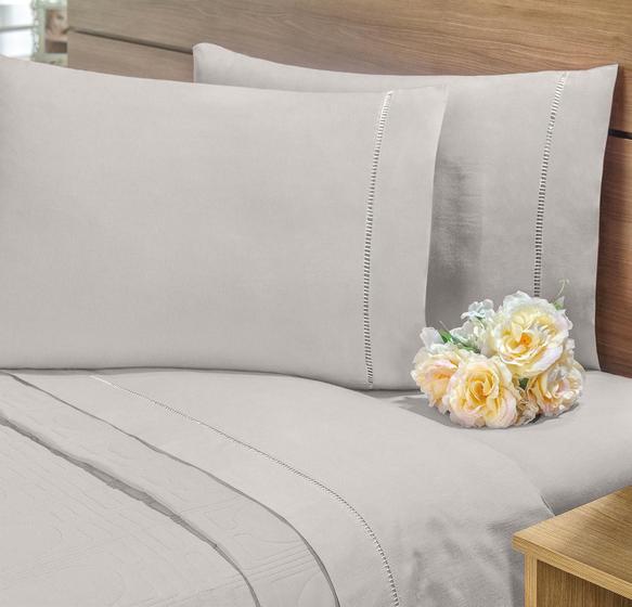 Par De Fronhas 2 Fronhas Percal 400 Fios Ponto Palito Fendi - Linda ...