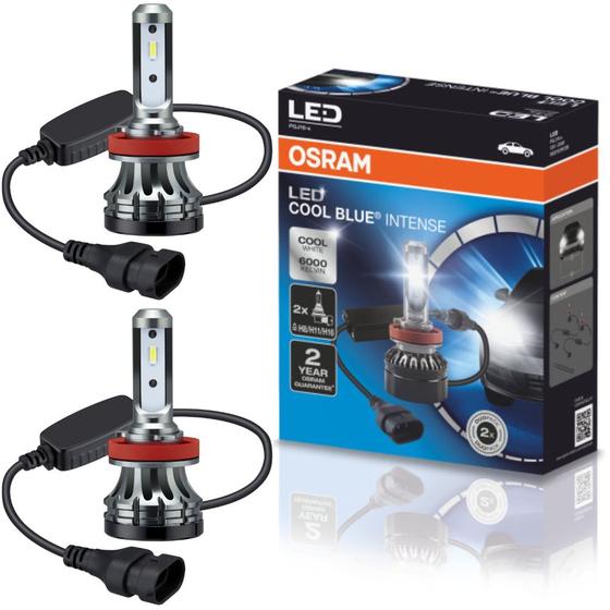 Par de Lâmpadas Osram Led H11 Cool Blue Intense 6000K 12V 18W ...