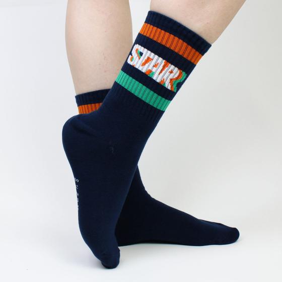 Par De Meias Cano Longo Estampada Estilosa Qualidade Moda Koreana Supy ...