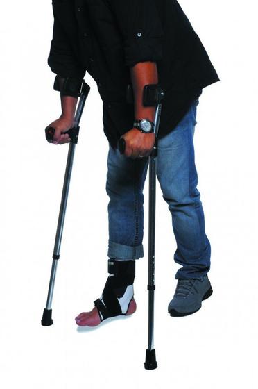 Par de Muletas Canadense em Alumínio com Apoio Injetado Fixo - Dilepé ...