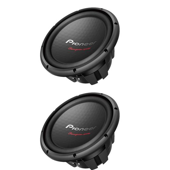 Par de Subwoofer Pioneer 12 Polegadas Cara Preta 500w RMS Ts-w312s4 1600W - Subwoofer - Magazine ...
