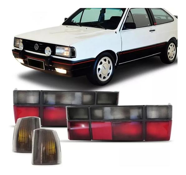 Par Lanterna Fumê Gol 87 88 90 Quadrado + Pisca Pisca Fumê - Sevla ...