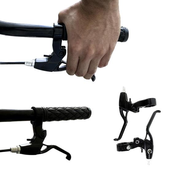 Par Manete Bike De Freio Mecânico V-Brake Alumínio Logan Cor Preto - Manete de Moto - Magazine Luiza