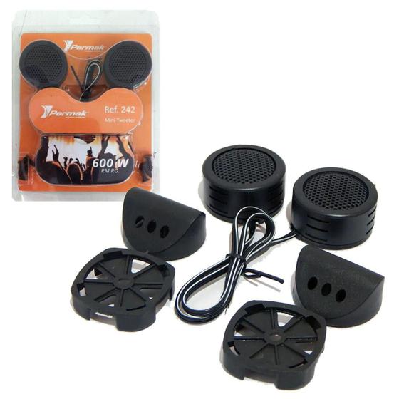 Par Mini Tweeter 160 Wrms Porta E Coluna Alta Frequência - Permak ...