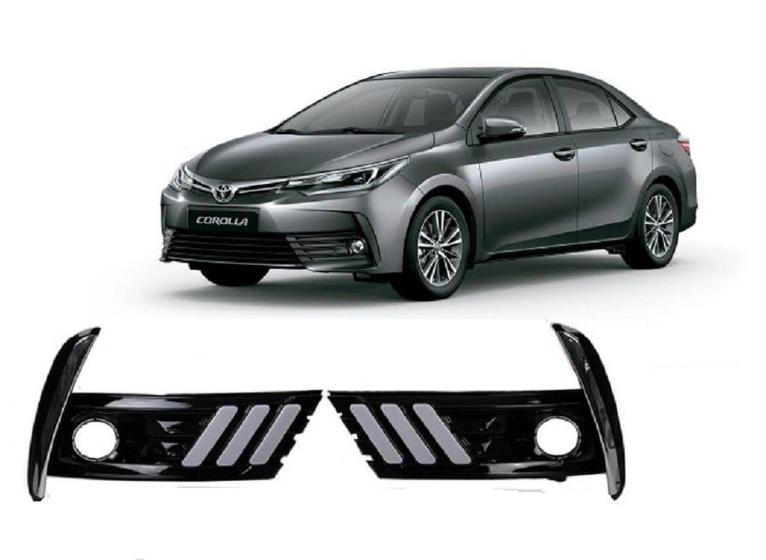 Par Moldura Dianteira Drl Daylight E Seta Toyota Corolla - MK2 ...