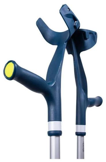 Par Muletas Canadenses Fixa Mercur Azul Escuro - 1 PAR - Muleta ...