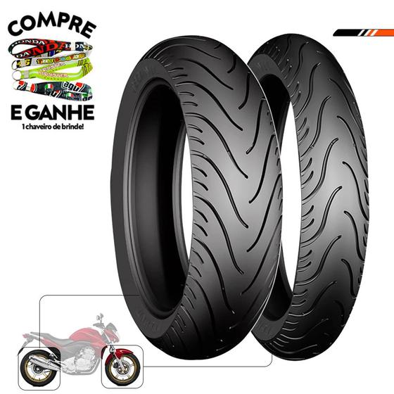 Par Pneu Cb 300/ Cb Twister 250 F/ Cbr 250R/ R3 321/ Mt 03 321/ Ninja 300/ Z 300 110-70-17 + 140 ...