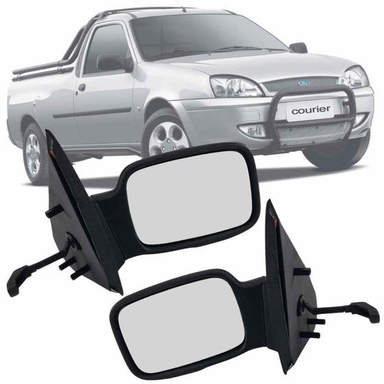 Par Retrovisor Externo Ford Courier 97 98 99 a 2011 2012 com Controle ...