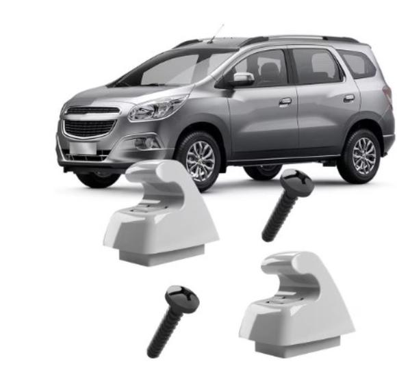 Par Suporte Do Quebra Sol Com Parafuso Cinza GM Spin Onix Agile Cobalt Cruze Cor Cinza Gelo ...