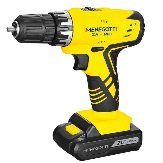 Parafusadeira e Furadeira 3/8Pol 21V com Bateria 1,5Ah e Carregador ...