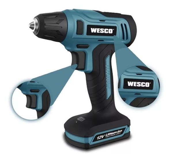 Parafusadeira E Furadeira A Bateria Sem Fio 12v WS2555K Wesco - Furadeira a Bateria - Magazine Luiza