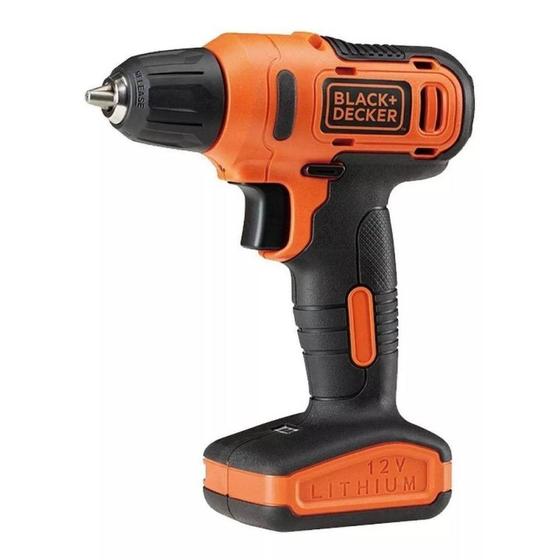 Parafusadeira e Furadeira Elétrica Black + Decker Bivolt 12V Recarregável Laranja - LD12S-BR ...