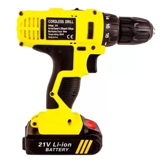 Parafusadeira Furadeira Elétrica Sem Fio 21v Recarregável LE-1969 - It Blue - Outros Ferramentas ...