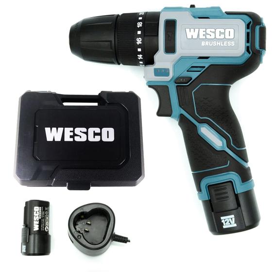 Parafusadeira Furadeira Impacto 12v Ws2558k2 Com Maleta Wesco - Parafusadeira a Bateria ...