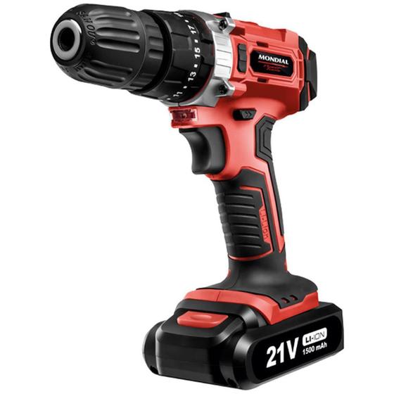 Parafusadeira/ Furadeira Maleta 21V Bivolt Pf-09M Mondial ...