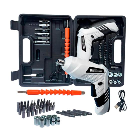 Parafusadeira Mini Portátil Prática Sem Fio Recarregável Uso Fácil ...