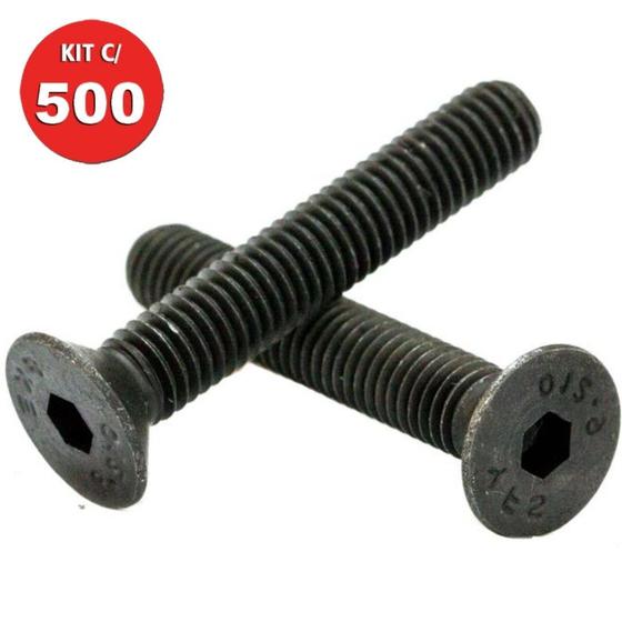 PARAFUSO ALLEN COM CABEÇA CHATA M3-0.50 X 10MA 500 Peças - BELENUS ...