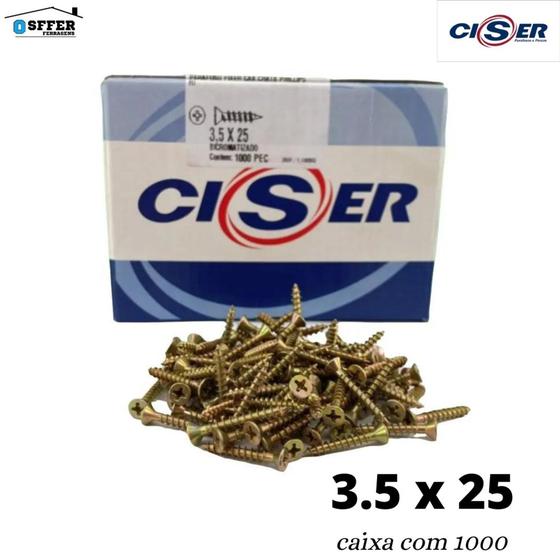 Parafuso Chipboard Phil Bicr Madeira Caixa C/1000 - CISER - Parafuso ...