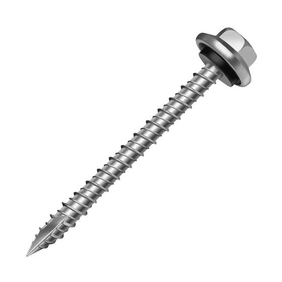 Parafuso Ciser Sextavado Flangeado Madeira 10X1.1/2 Zincado Embalagem ...