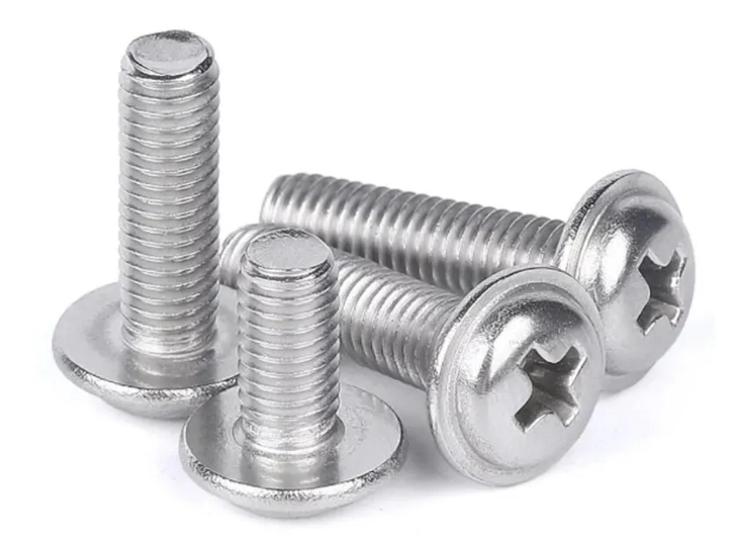 parafuso máquina milímetro M4 x 35 cabeça flangeada, philips -jomarca ...