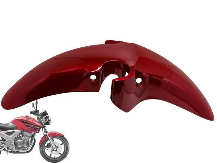Paralama Dianteiro Honda Cbx 250 Twister 2006 A 2007 Vermelho Sportive