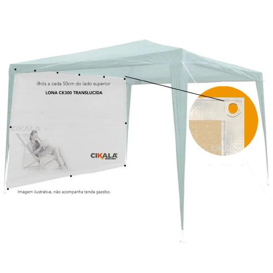 Parede Fechamento Lateral Gazebo P/ Tenda Translúcida 3x3 - CIKALA ...