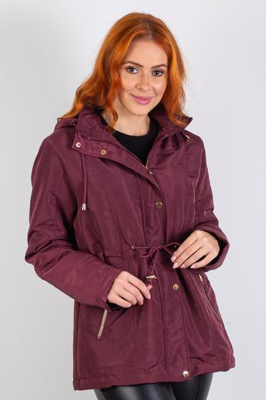Parka feminina forrada com capuz 80105 - Fluffy - Casaco Feminino ...