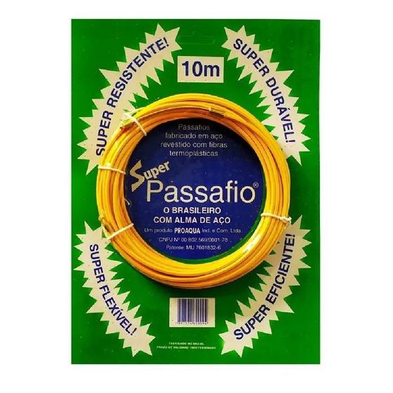 Passa Fio De Aço Revestido Com Nylon 10 Mts Proaqua - Passa Fio ...