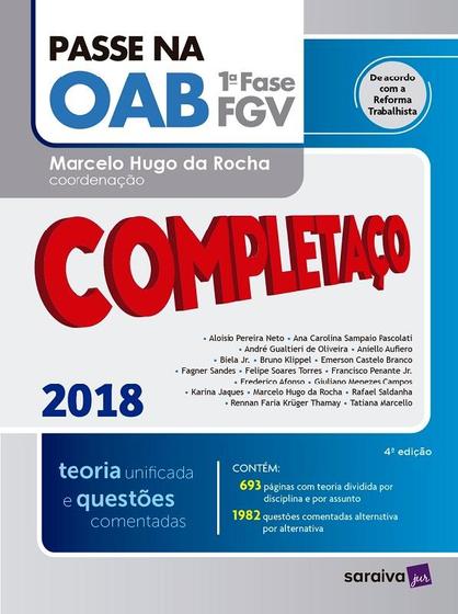 PASSE NA OAB 1ª FASE FGV COMPLETACO - TEORIA UNIFICADA E QUESTOES ...