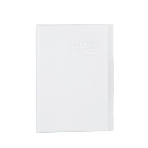 Pasta Catálogo 40 sacos A4 Polipropileno Transparente Clear Book - Yes ...