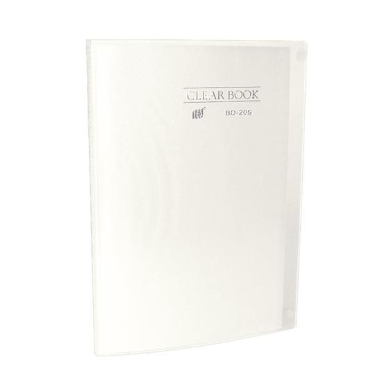 Pasta Catálogo Ofício ClearBook com 20 Envelopes 239x334mm Cristal 1 UN ...
