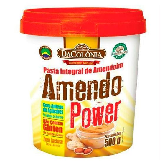 Pasta de Amendoim DaColônia Amendo Power 500g - Pasta de Amendoim ...