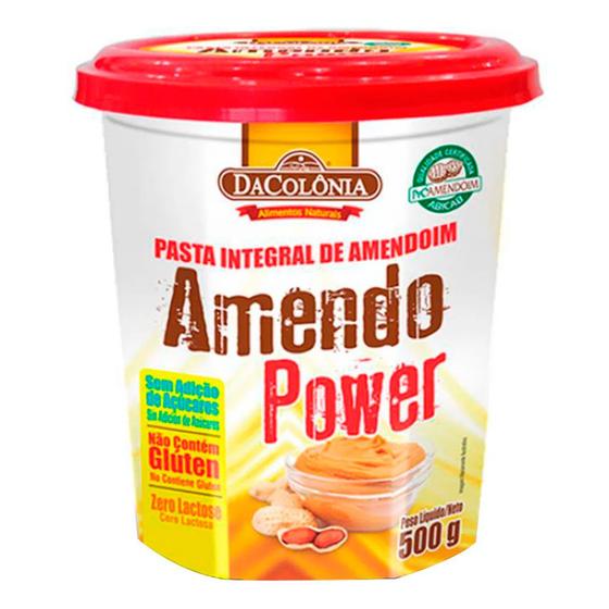 Pasta de Amendoim DaColônia Amendo Power Crunchy 500g - Pasta de ...
