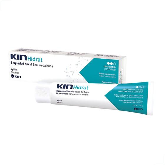 Pasta Dente KinHidrat Boca Seca 125ml Proteção Prevenção Ressecamento ...