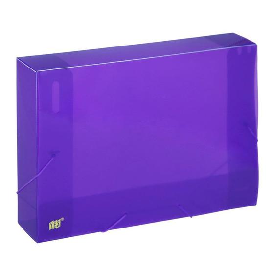 Pasta Elástico Ofício PP Transparente Lombo 50mm - Yes - Pastas ...