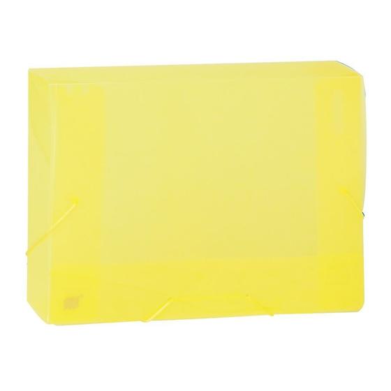 Pasta Elástico Ofício Transparente Color Intense Lombo 30mm - Yes ...