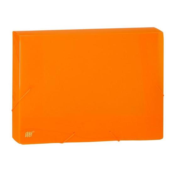 Pasta Elástico Ofício Transparente Color Intense Lombo 30mm - Yes ...