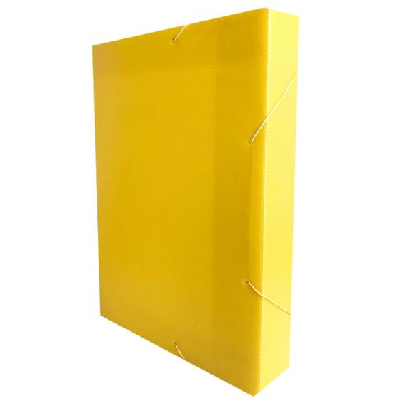 Pasta Polionda Elástica 5,5cm Oficio A4 Organizadora Papel Arquivo ...