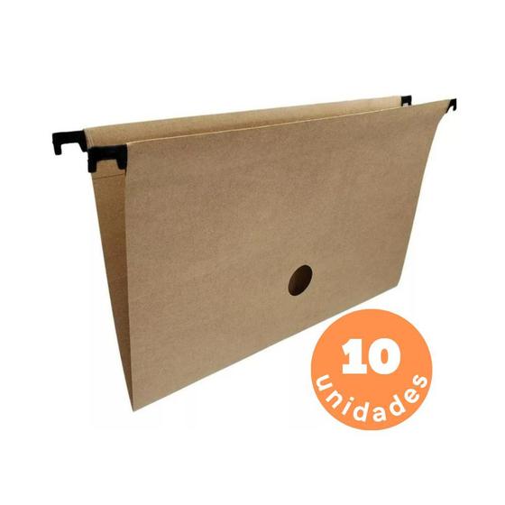 Pasta Suspensa Kraft Arquivo C/10 Unidades - Para Escritório - Golden ...
