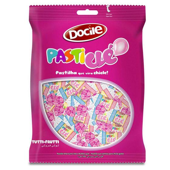 Pastilha Chiclete Pasticlé Tutti-frutti 240g 100un - Docile - Chicletes ...
