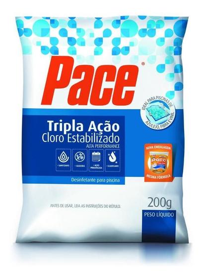 Pastilha Cloro Para Piscina Pace Tripla Ação 200g - Cloro para Piscina ...