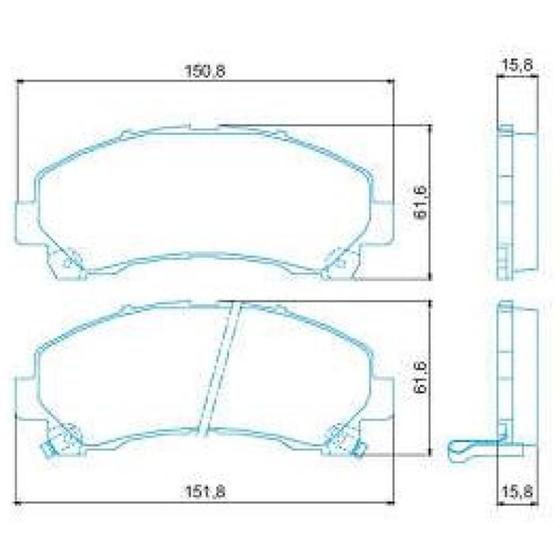 Pastilha de Freio Chevrolet S10 2012 a 2024 JURID HQJ-2290A - Pastilha ...