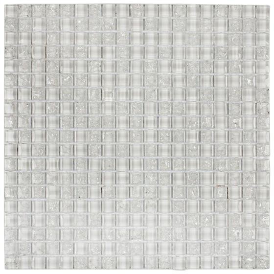 Pastilha de Vidro Galliano Glass Mosaic 30cmx30cm (Placas) Branco ...