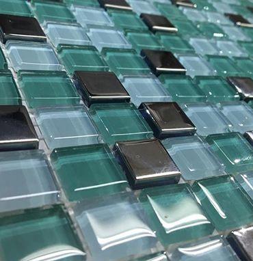 Pastilha de Vidro Green Verde 30x30 Easy La Bella Griffe - unitário ...