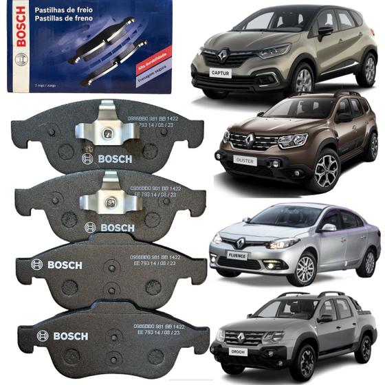 Pastilha Freio Dianteira Renault Duster Oroch Captur Fluence Bosch ...