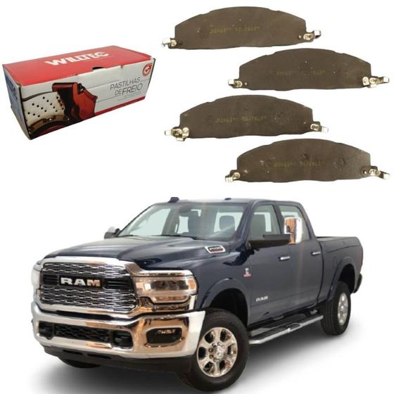 PASTILHA FREIO TRASEIRO DODGE RAM 2500 LARAMIE 6.7 TDi RAM 2500 ...
