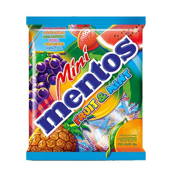 Pastilha Mini Mentos Stick Fruit & Mint c/60 - Perfetti - Balas ...