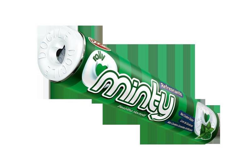Pastilha minty rolly fruit hortelã 16 unidades - docile - Pastilha Drops - Magazine Luiza
